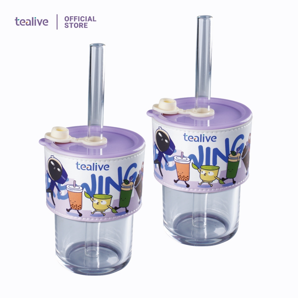 [Combo] Tealive Bruniverse Glass Cup | Shopee Malaysia