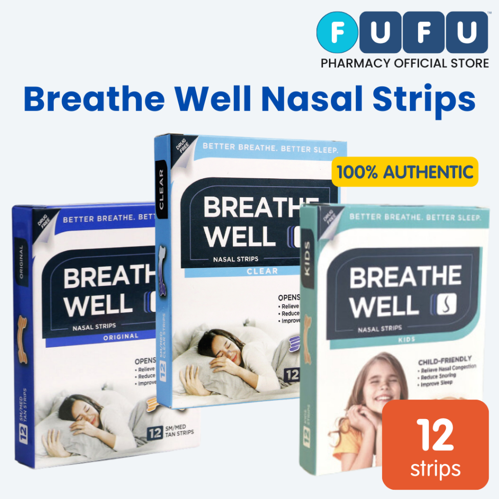 Breathe Well Breath Right Nasal Strip Original/Clear/Kids 12's/Box ...