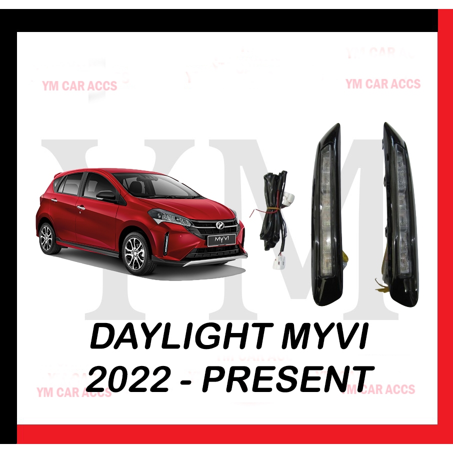 PERODUA MYVI FACELIFT 2022 23 2024 LED WHITE ICE BLUE 3 IN 1 DAYLIGHT ...