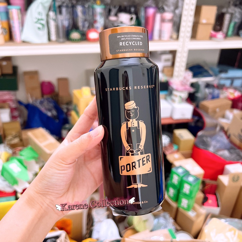 [ReadyStock]Starbucks Reserve Japan Tokyo x PORTER 2025 Collection SS Bottle 355ml 日本🇯🇵 ...