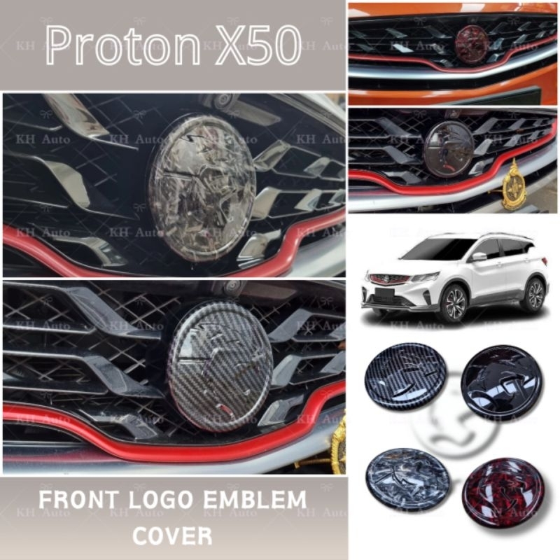 Proton X50 Car Front Logo Emblem Cover KH Auto | Shopee Malaysia