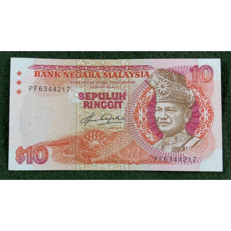 MALAYSIA $10 5TH SERIES AZIZ TAHA PREFIX PF EF | Shopee Malaysia