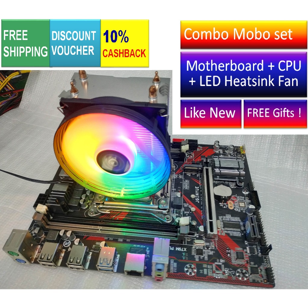 (90% New!!) (Free 32GB RAM !!) Gaming Combo Mobo Intel Xeon 20-Core ...