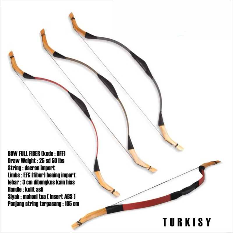 BFF-T busur flat 3cm turkish archery | Shopee Malaysia