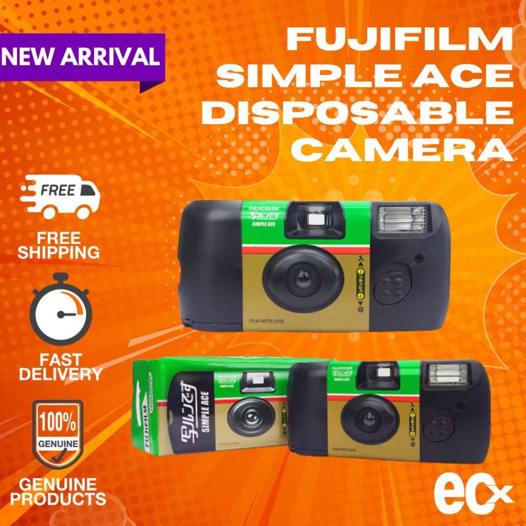 Fujifilm Simple Ace Disposable Camera – ISO 400 | 27 Photo Exposures ...