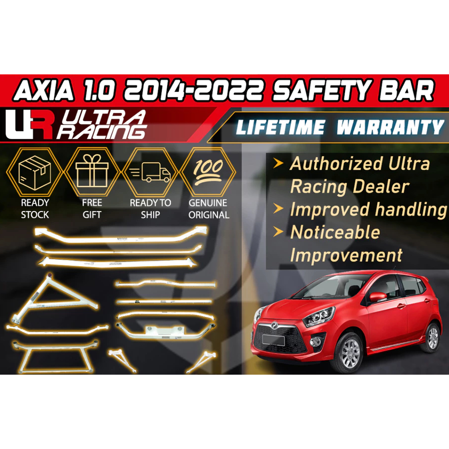 PERODUA AXIA 2014+ - ULTRA RACING SAFETY BAR | Shopee Malaysia
