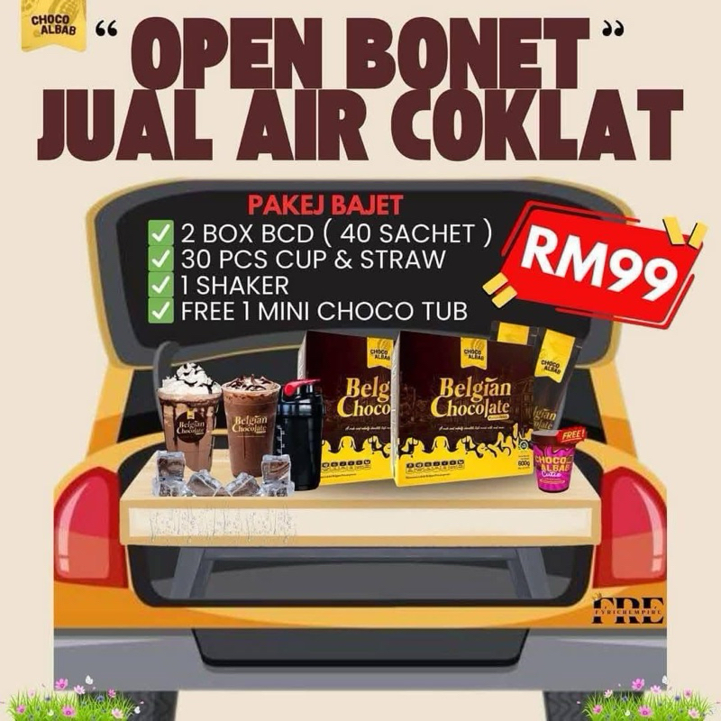 PAKEJ BAJET OPEN BONET CHOCO ALBAB (BCD) | Shopee Malaysia