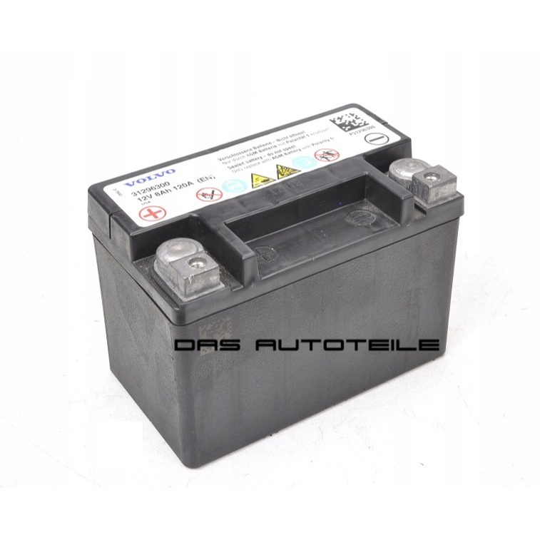 Volvo S80 XC60 V70 XC70 S40 V50 C30 S60 V60 V40 V40XC Support Battery - Start/Stop. 120CCA ...