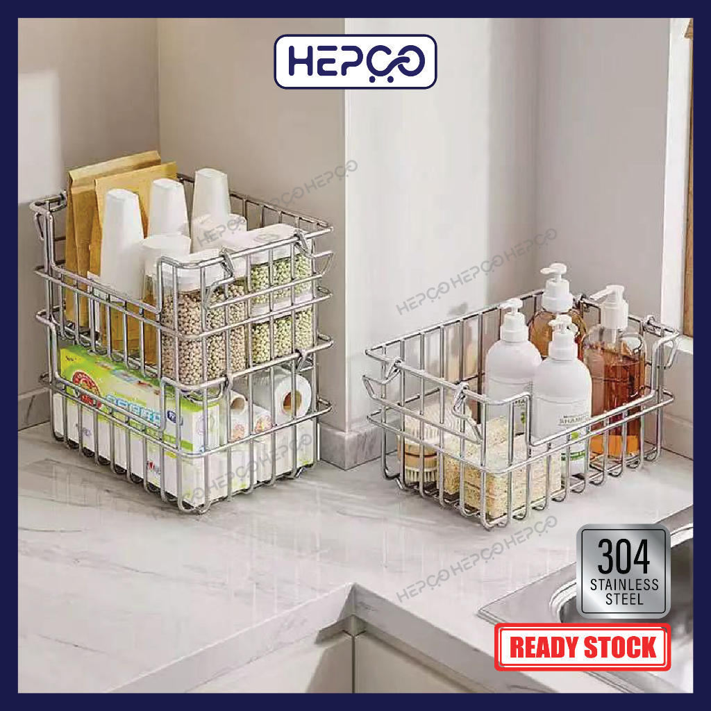304 Stainless Steel Wire Rack Kitchen Rack Bathroom Rack With Handle ...