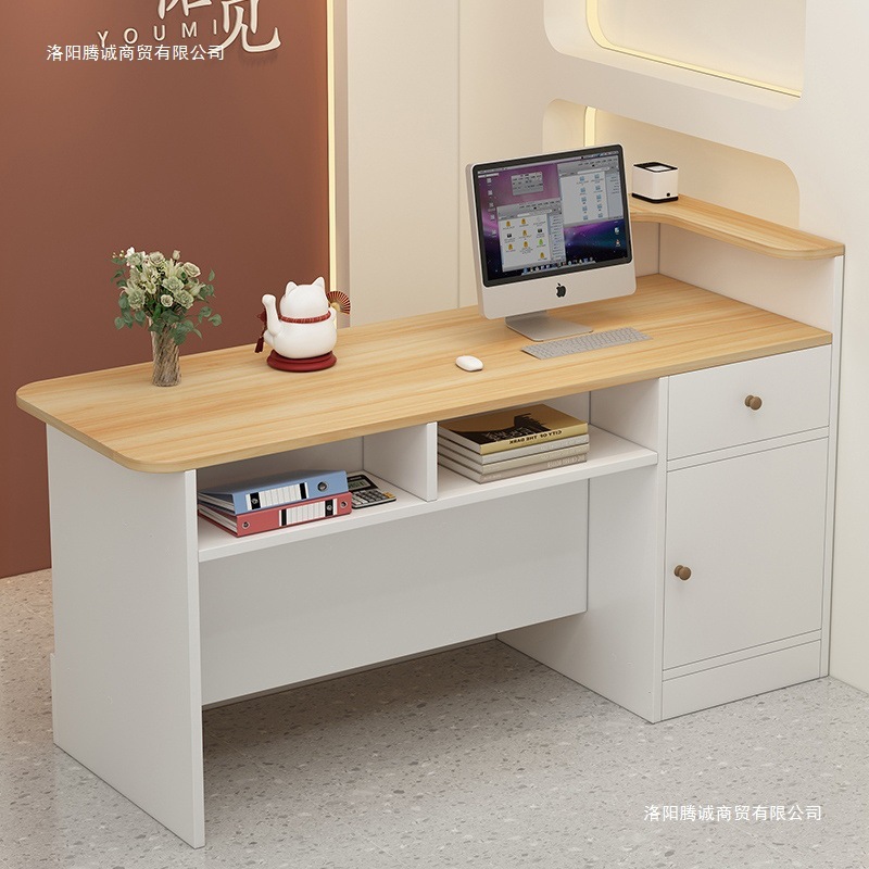 Minimally modern cashier counter, bar counter, curved counter, small ...