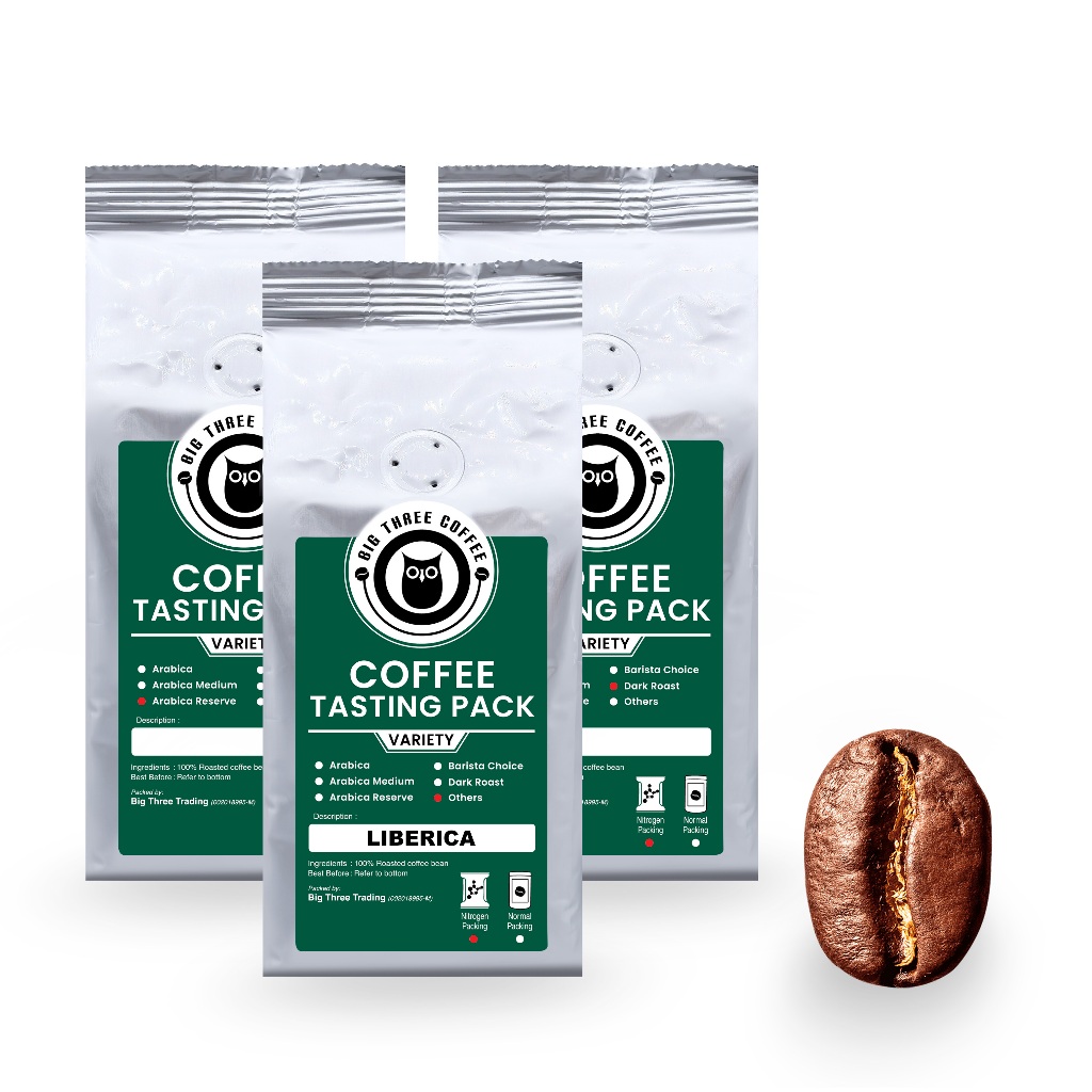 Coffee Tasting Pack – Coffee Beans (Brand of Big Three Coffee) 150g ...