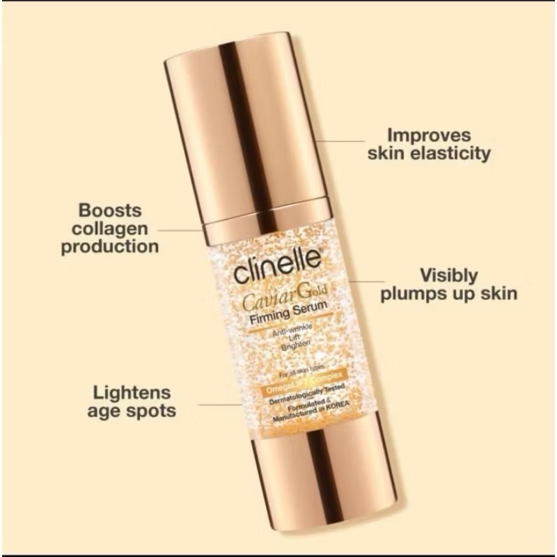 Clinelle Caviar Gold Firming Serum 15ml/30ml-Anti-aging, improve Skin ...