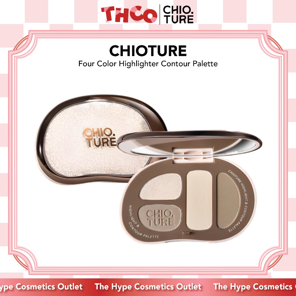 CHIOTURE Four Color Highlighter Contour Palette Chio ture 稚优泉四色修颜高光修容盘 ...