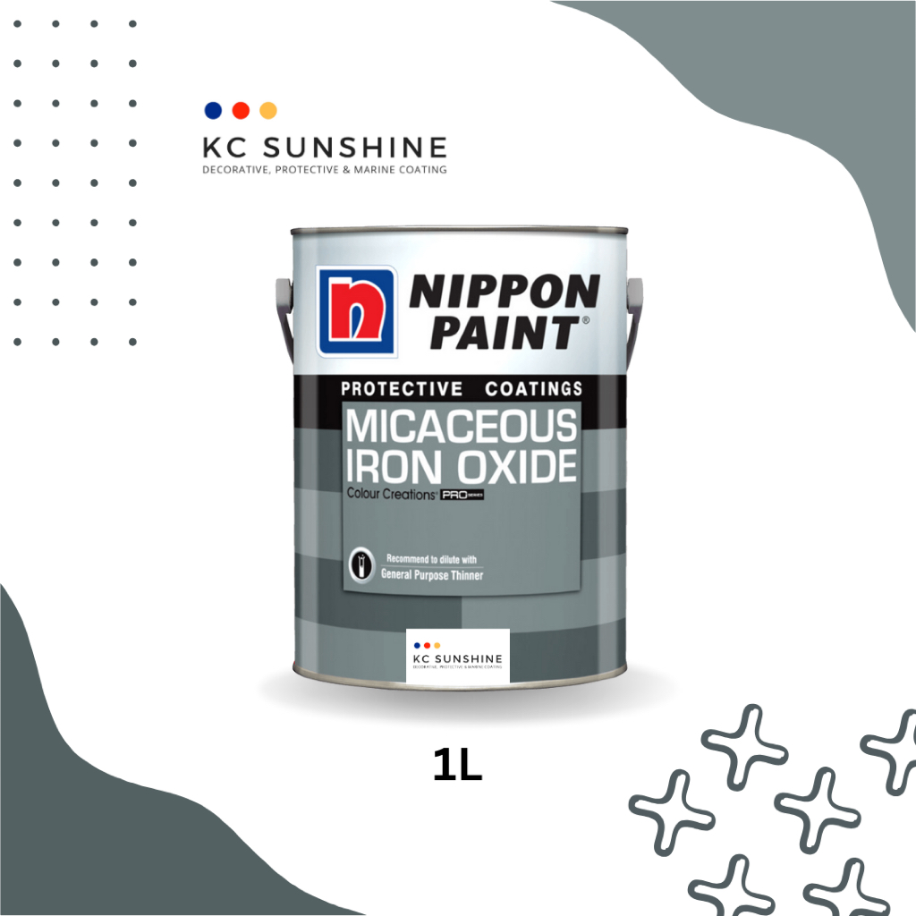 1L Nippon MIO (Micaceous Iron Oxide) [Self Packed] | Metal Paint Cat ...