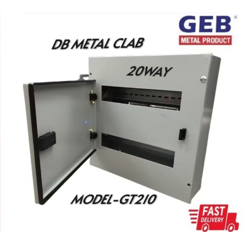 GEB METAL CLAB DB 2 ROW DISTRIBUTION BOX GT210-20WAY ELECTRICAL BOX ...