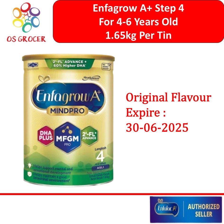 Enfagrow A+ Step 4 For 4-6 Years Old Original Flavour 1.65kg Per Tin ...