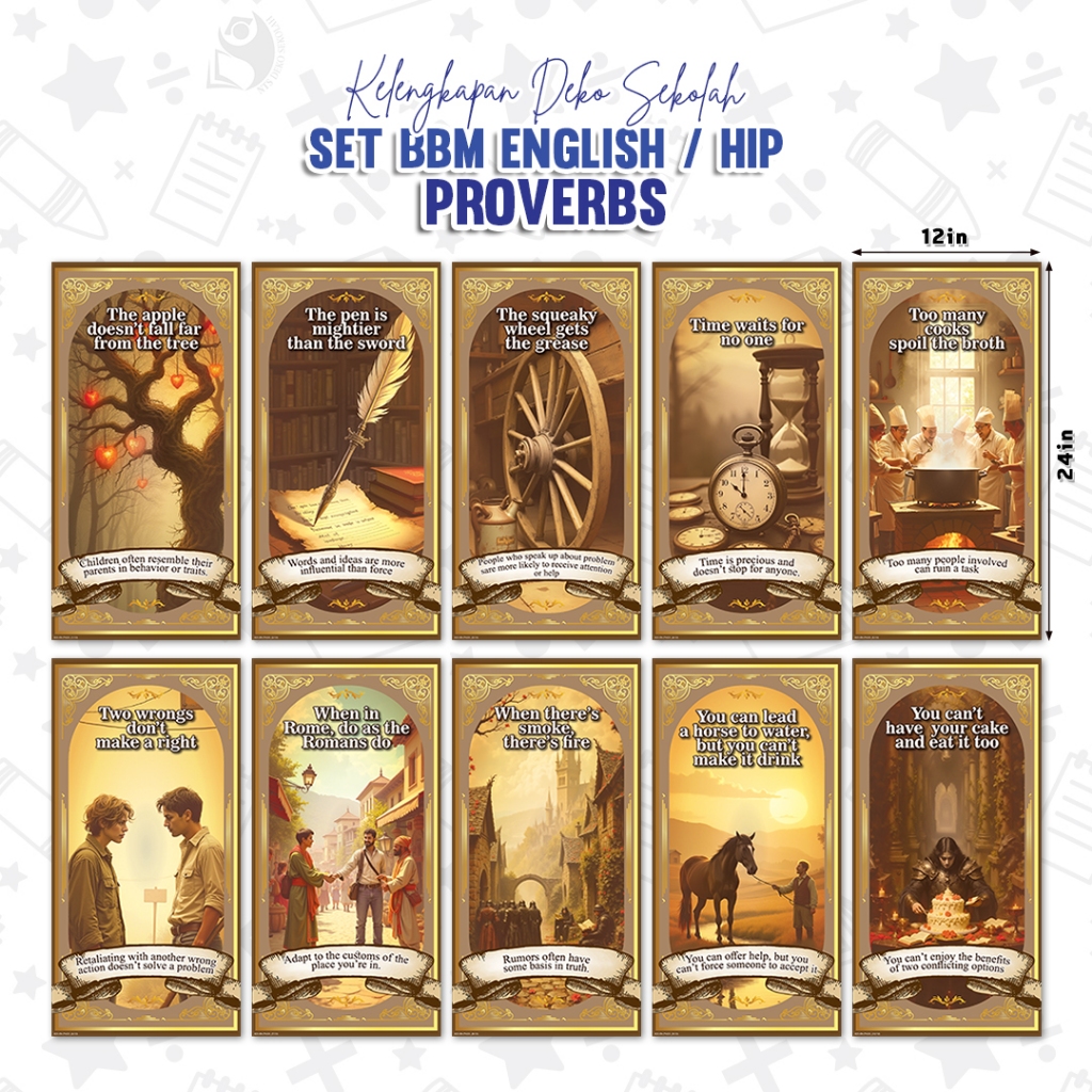 SET BANNER ENGLISH - PROVERBS / HIP / HIGHLY IMMERSIVE PROGRAMME / ABM ...