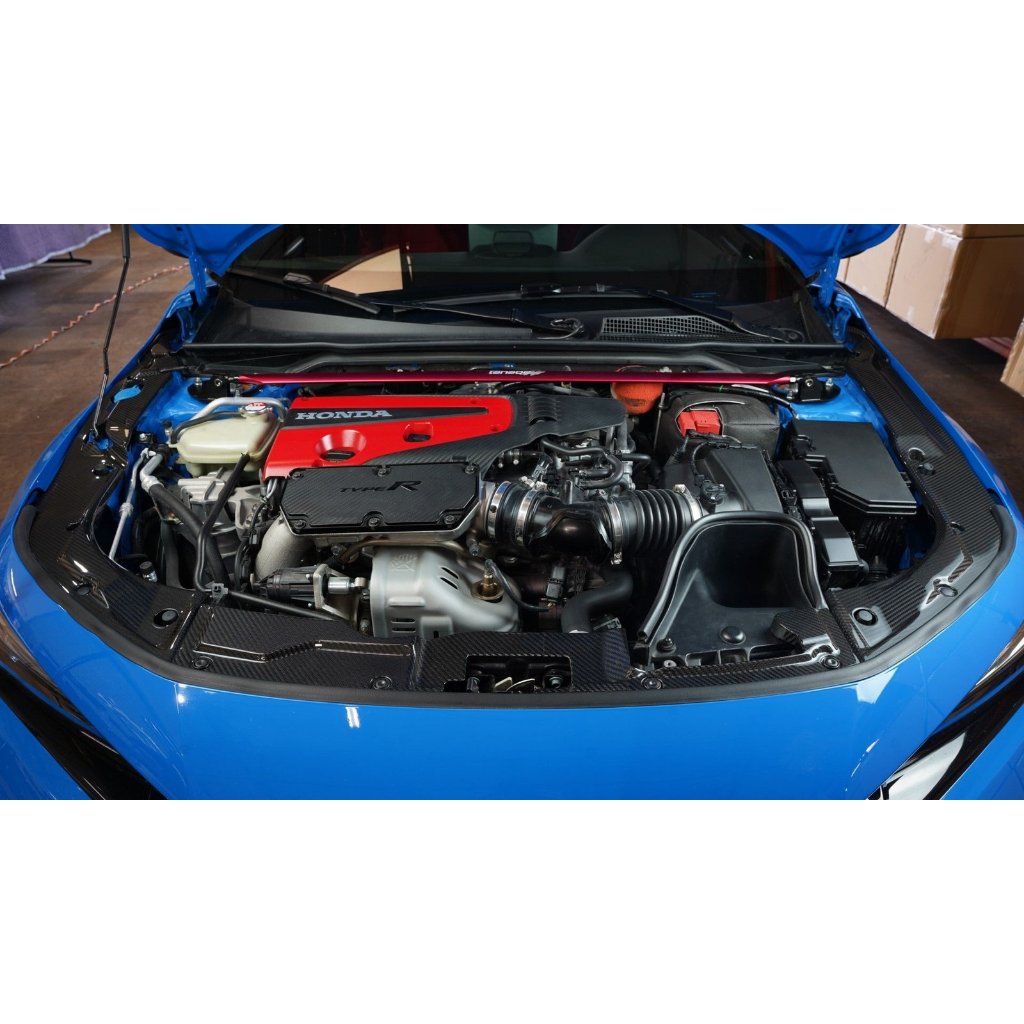 Honda Type R FL5 Radiator Cooling Plate Engine Bay Cover Dry Carbon ...