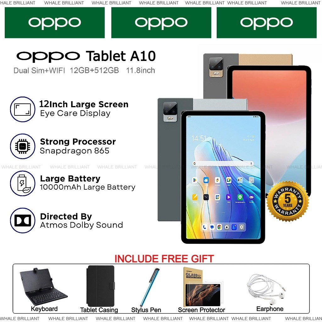 5G Tablet A10 l 12GB+512GB HD Tablet Android l 11.2 Inch Fullscreen Tab ...