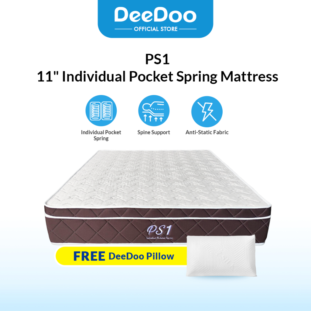 DeeDoo PS1 Individual Pocket Spring Mattress (11") | Shopee Malaysia