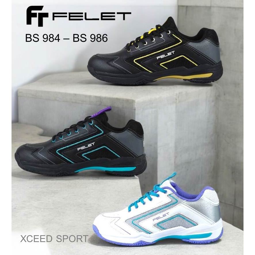 FELET Badminton Shoes BS 981 / BS 983 / BS 984 / BS 985 / BS 986 (100% ...
