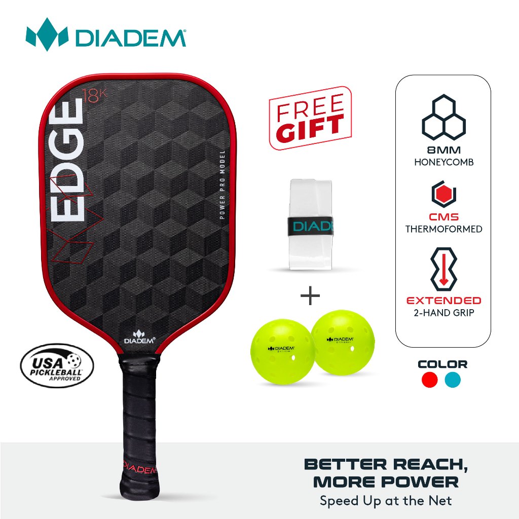 DIADEM EDGE 18K PICKLEBALL PADDLE (STANDARD/ POWER/ POWER PRO) - USAP ...