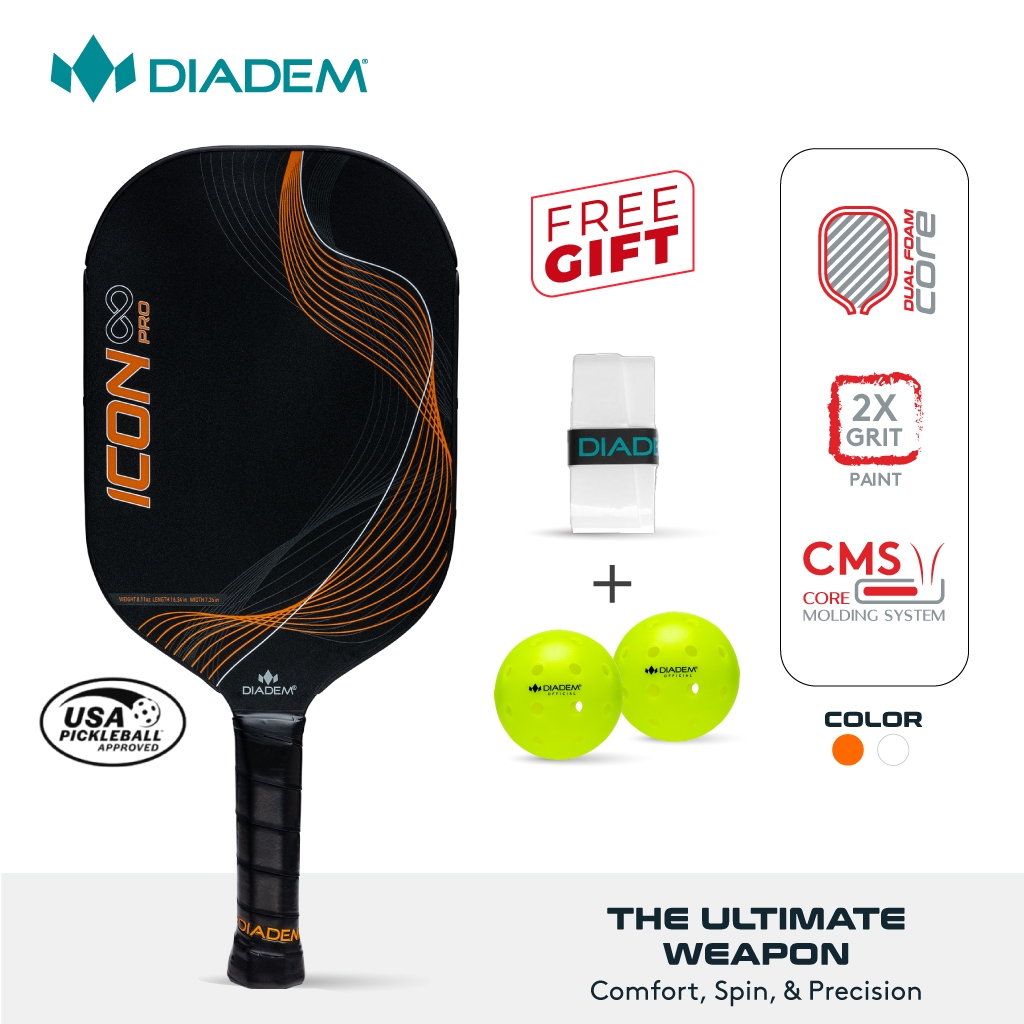DIADEM ICON V3 INFINITY PICKLEBALL PADDLE - USAP CERTIFIED / DIADEM ...