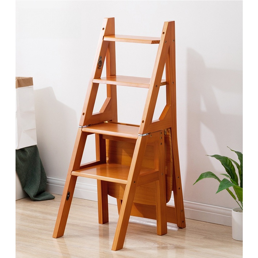 Household Ladder Chair Foldable Dual-use Ladder Stool Indoor Climbing ...