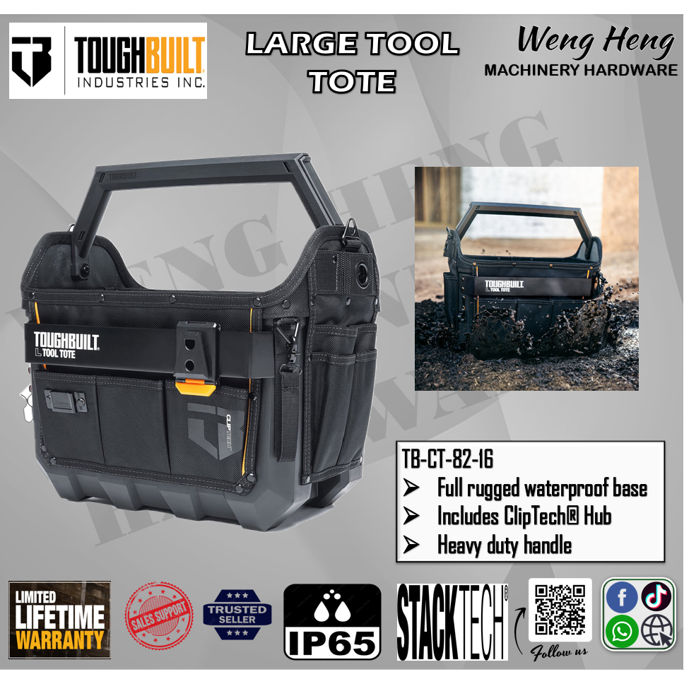TOUGHBUILT Large Tool Tote - TB-CT-82-16 | Shopee Malaysia