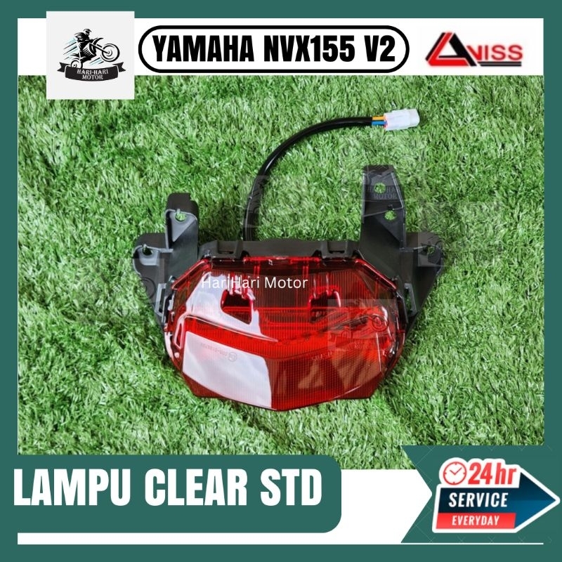 YAMAHA NVX155 V2 AEROX155 VERSION 2 Tail Lamp Clear LED Lampu Belakang Standard Putih VISS ...