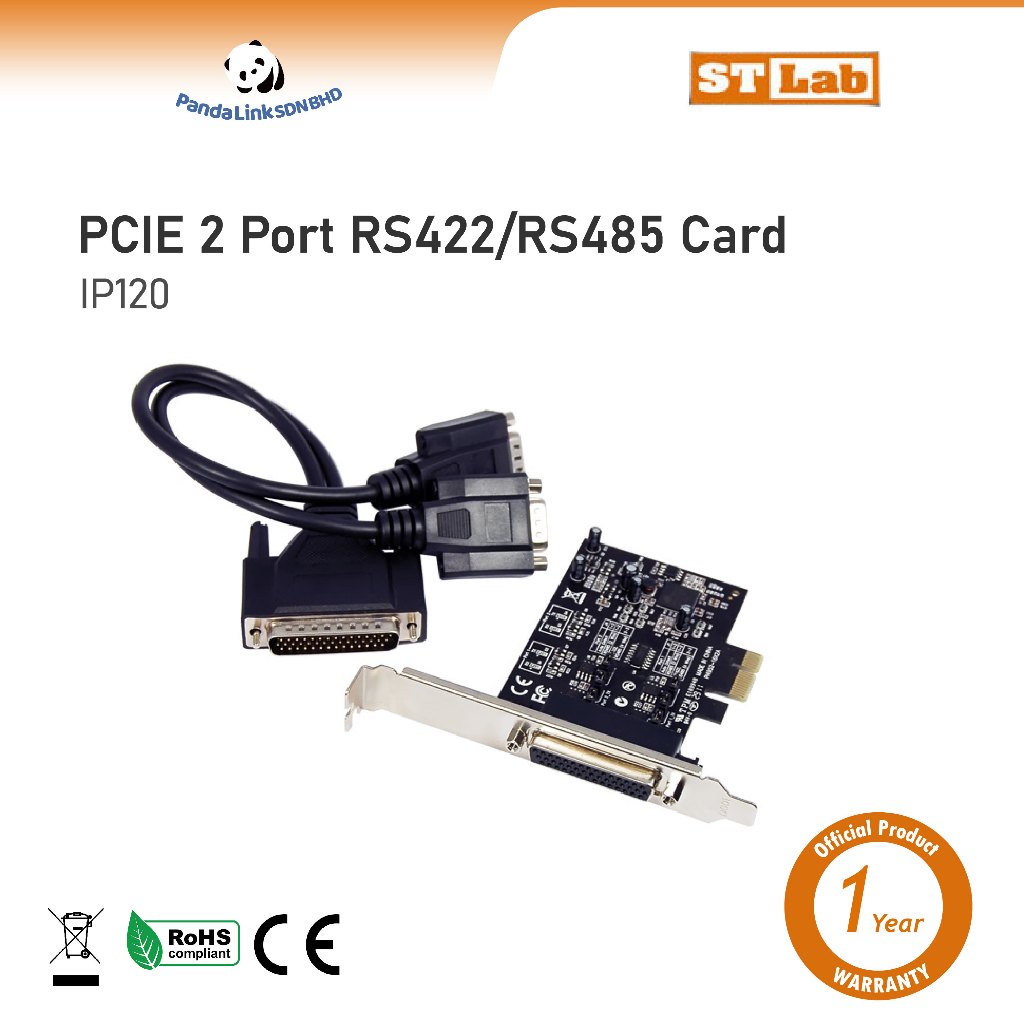 ST-LAB IP120 PCIE 2-Port RS422/RS485 Serial Card | Shopee Malaysia