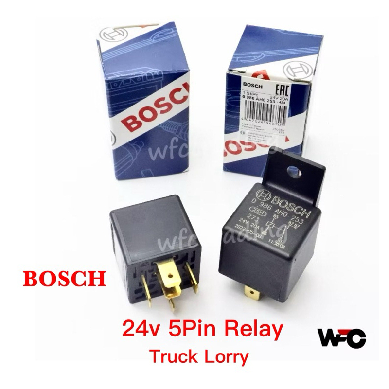 (100% ORIGINAL)Relay 5pin Bosch Relay Horn Relay Headlamp Relay 24V 20A ...
