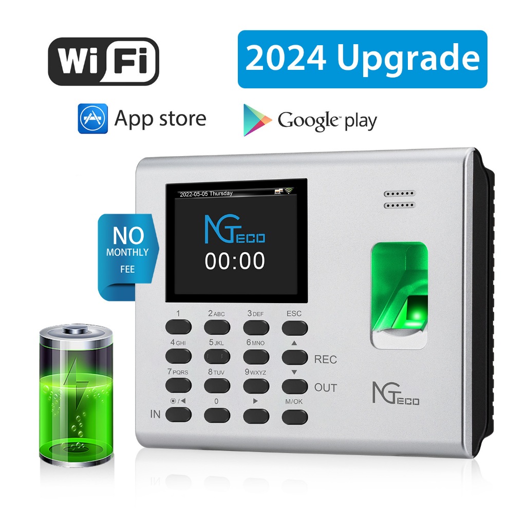 NGTeco K4 Attendance Machine Biometrics Fingerprint Time Absence ...