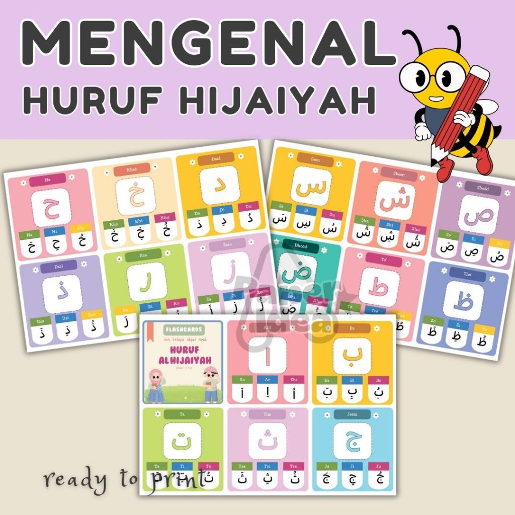 [ Softcopy | PDF ] Kad Imbasan Jawi Huruf Hijaiyah Mengenal dan ...