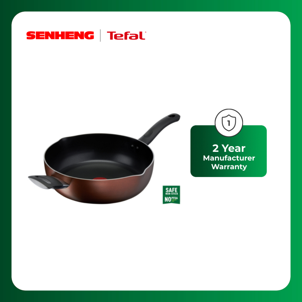 Tefal Cookware Day By Day Induction Deep Frypan 28cm G14366 | Shopee ...