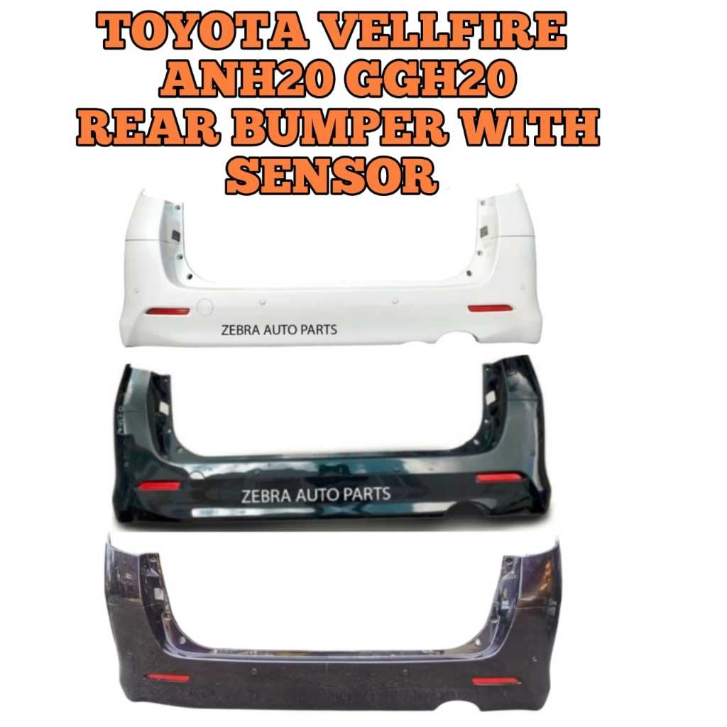 Rear Bumper / Bumper Belakang Toyota Vellfire ANH20 08-15 Rear Bumper ...