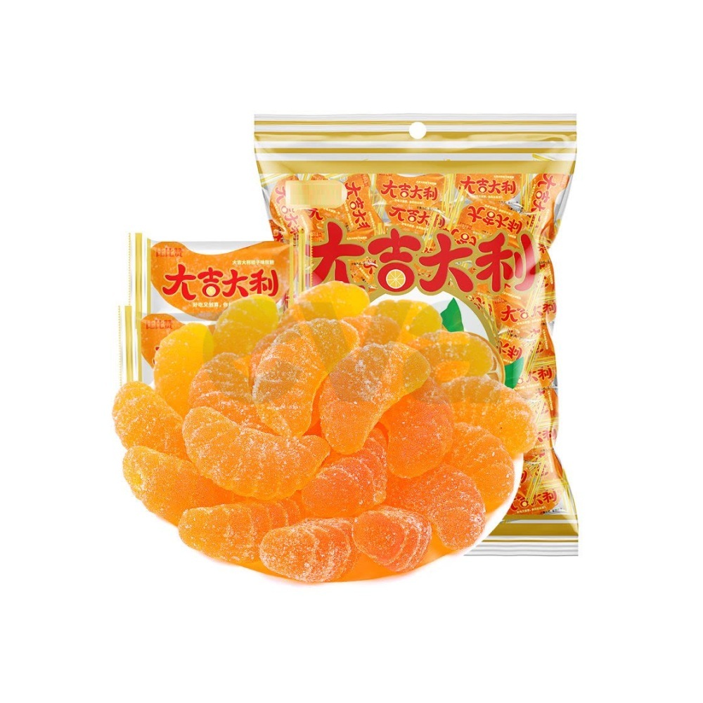 [200G] MANDARIN ORANGE GUMMY CANDY VIRAL HALAL 大吉大利软糖 GULA JELLY OREN ...