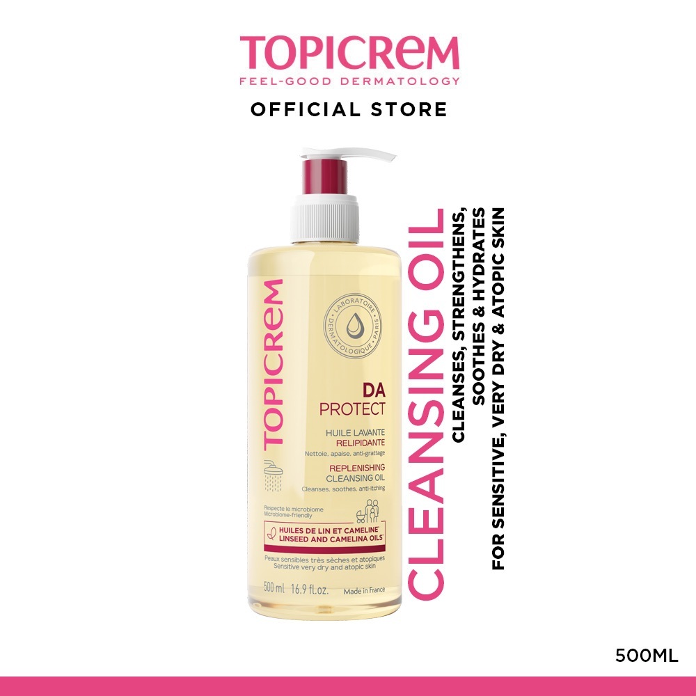 TOPICREM DA PROTECT Replenishing Cleansing Oil 500ml | Shopee Malaysia
