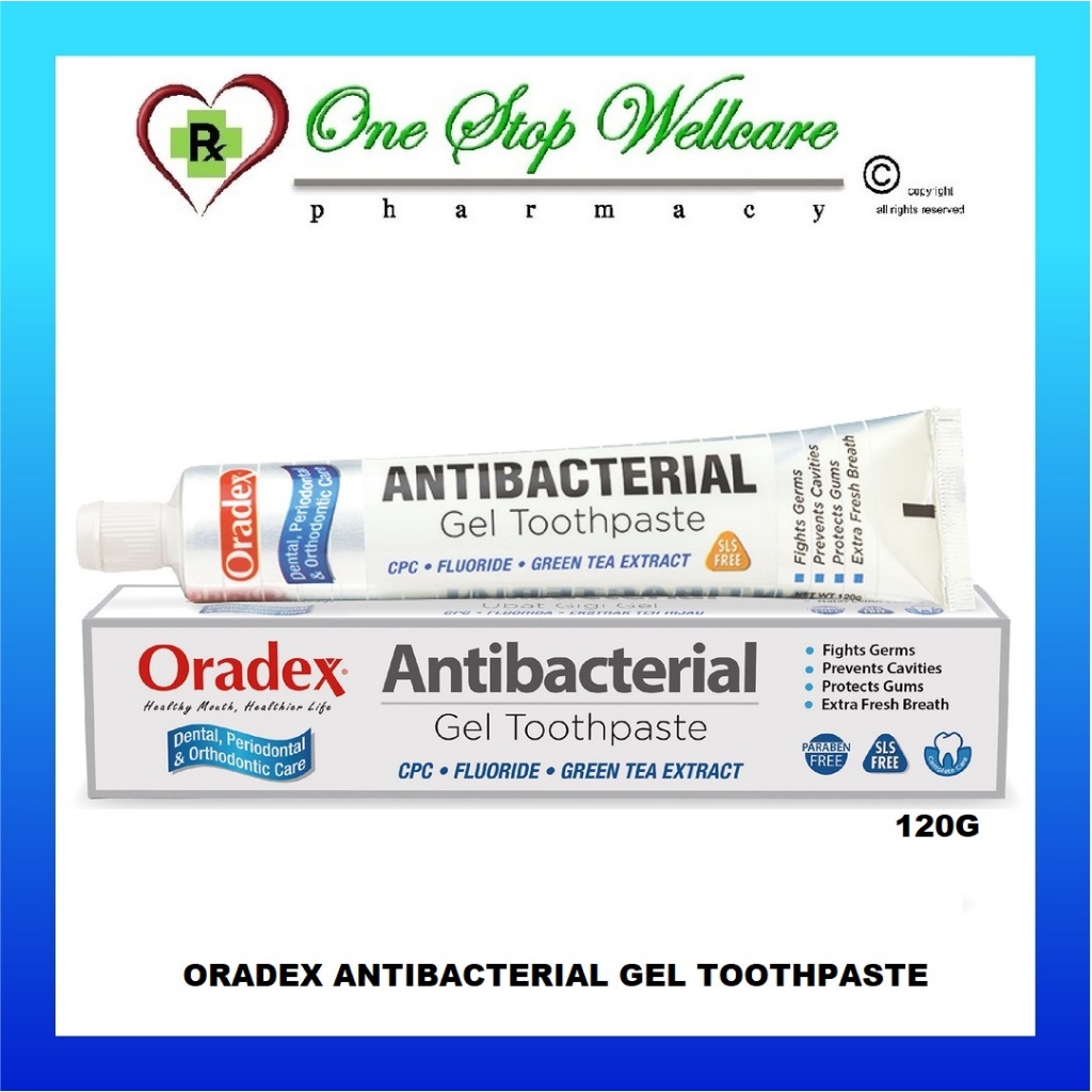 ORADEX UBAT GIGI GEL ANTIBAKTERIA / ORADEX ANTIBACTERIAL GEL TOOTHPASTE ...