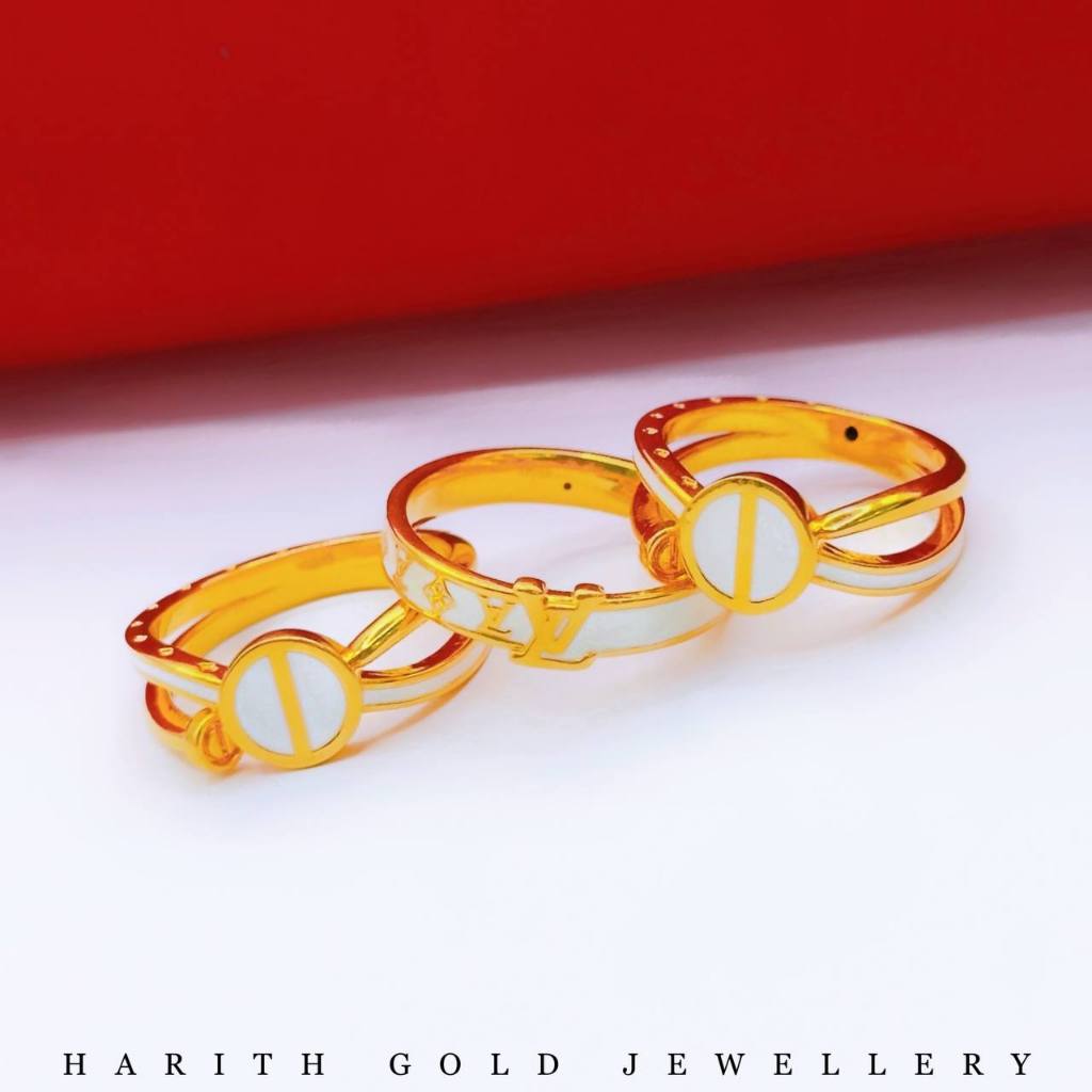 HARITH WHITE ENAMEL SERIES EMAS 916 HARITH GOLD | Shopee Malaysia