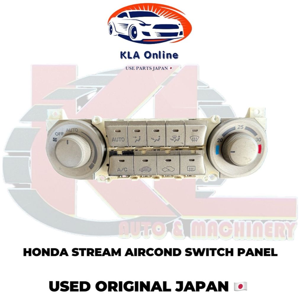 HONDA STREAM RN1 RN3 AIRCOND CONTROL PANEL SWITCH(USED ORIGINAL JAPAN) | Shopee Malaysia