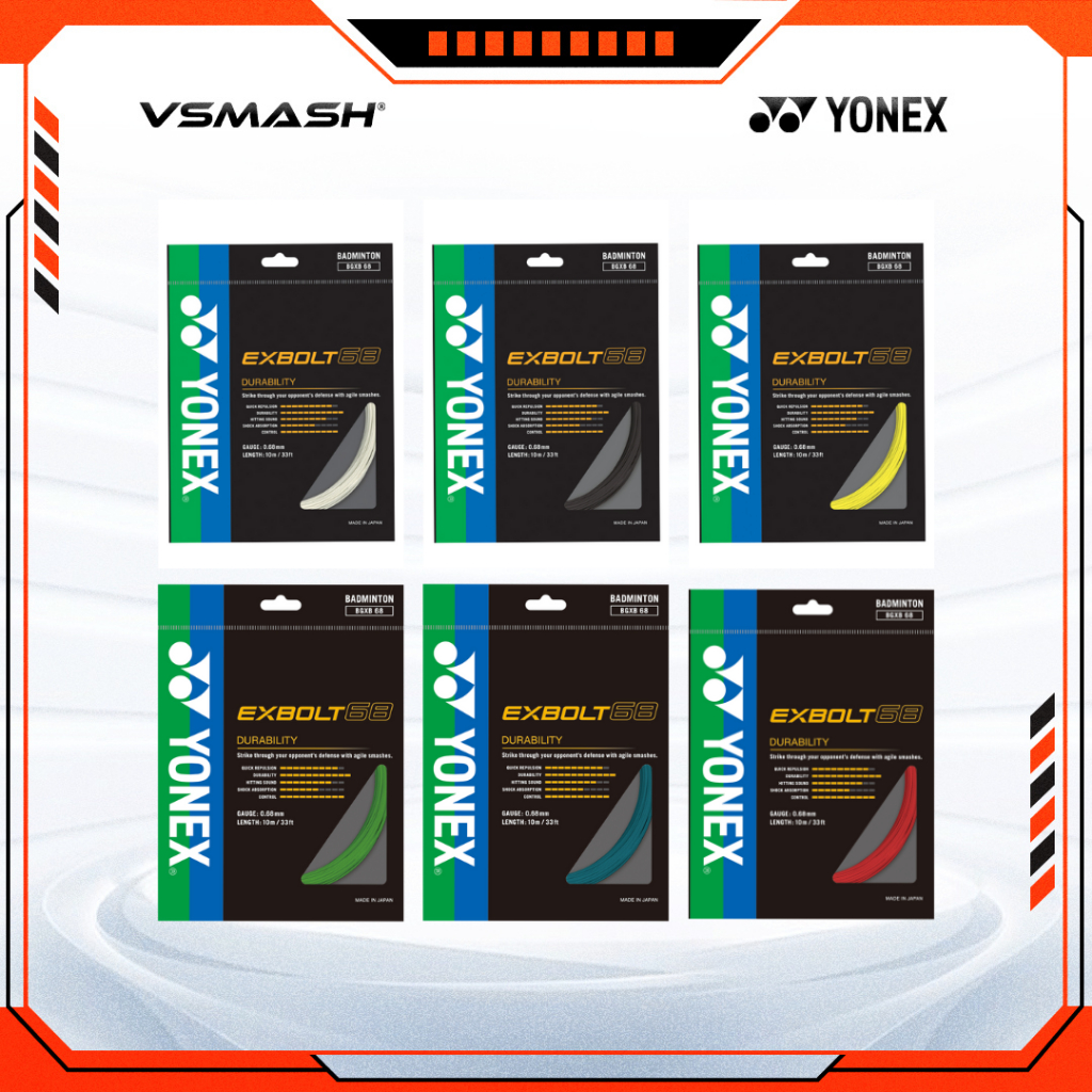 Yonex Badminton String Exbolt 68 | Shopee Malaysia