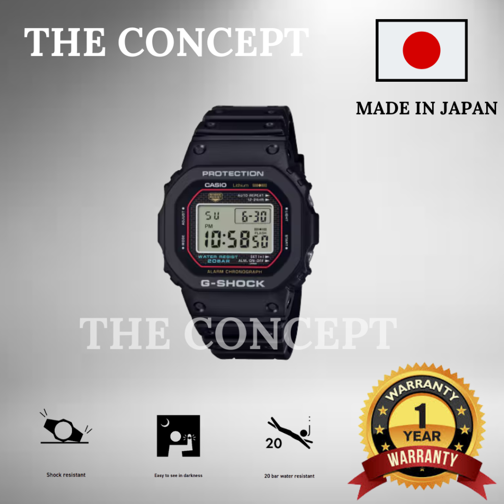 Made in Japan 100 % Original Casio G-Shock ORIGIN DW-5000R-1A DW-5000R DW-5000 Men Watch ...