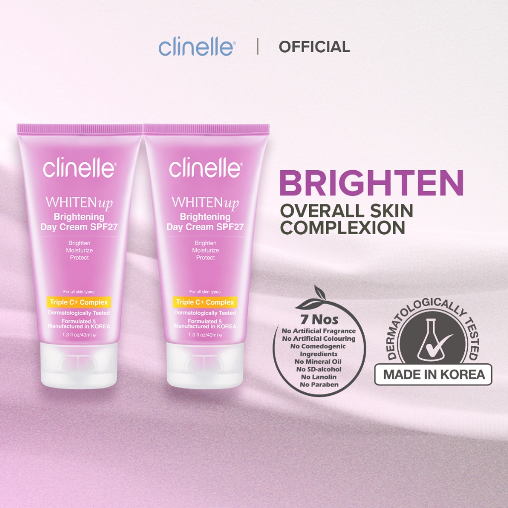 Clinelle WhitenUp Brightening Day Cream 40ml Twin Pack - Reduce Skin ...