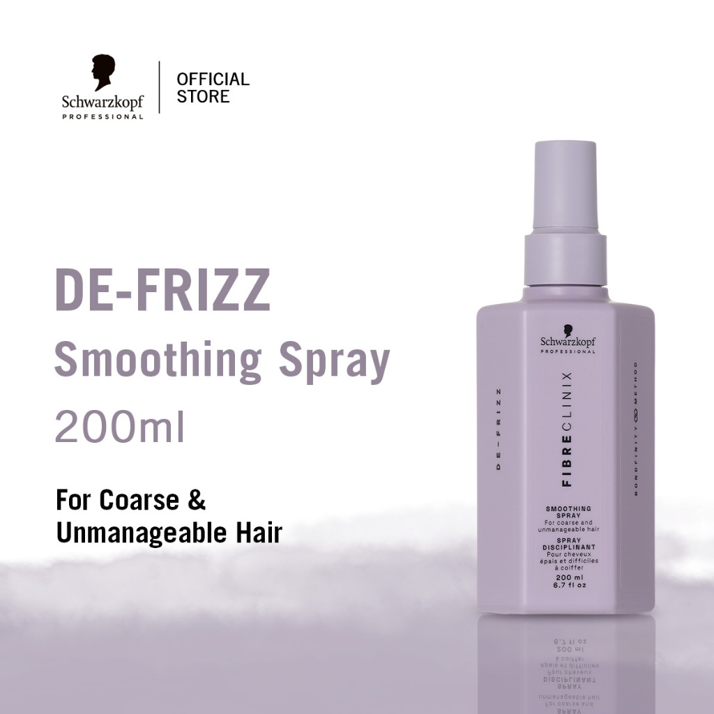 Schwarzkopf Professional Fibre Clinix De-Frizz Smoothing Spray 200ml ...