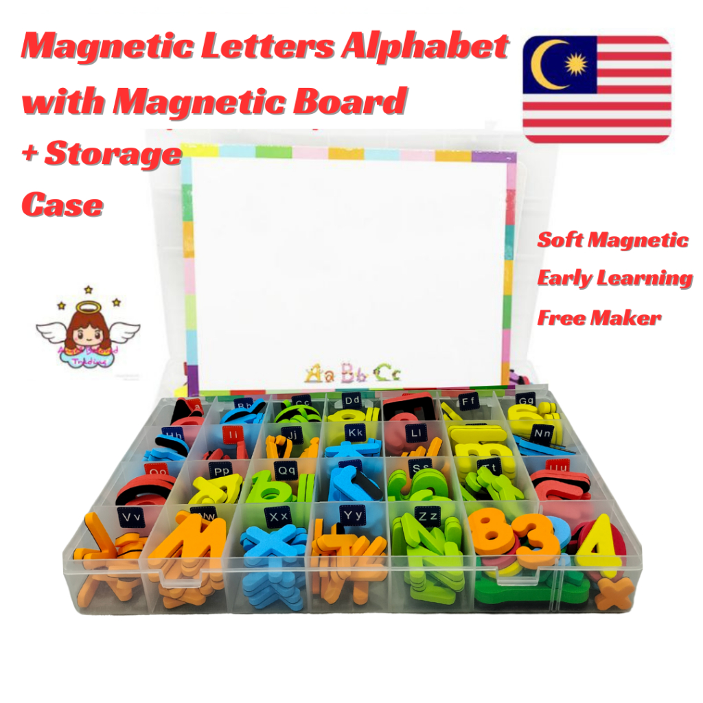 Magnetic Alphabets Letters with Magnetic Board / Foam Alphabet Letters ...
