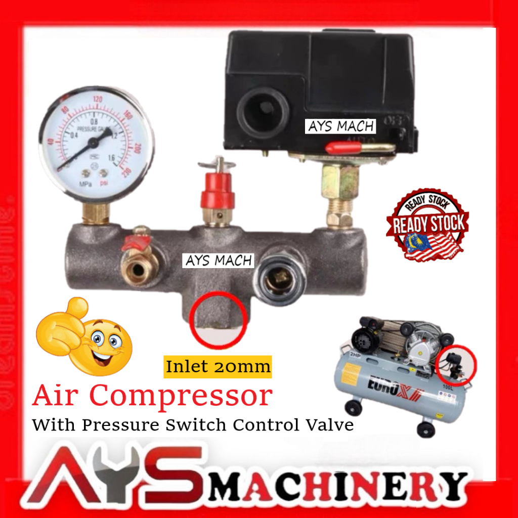 Air Compressor Pressure Control Switch Air Compressor Regulator Laras ...