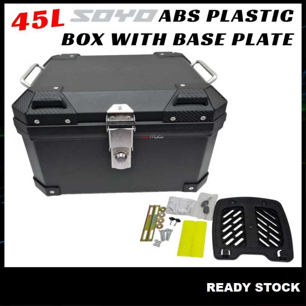 SOYO 45L Top Box Motor ABS Plastic Kotak Yamaha 135LC Avantiz Honda EX5 ...