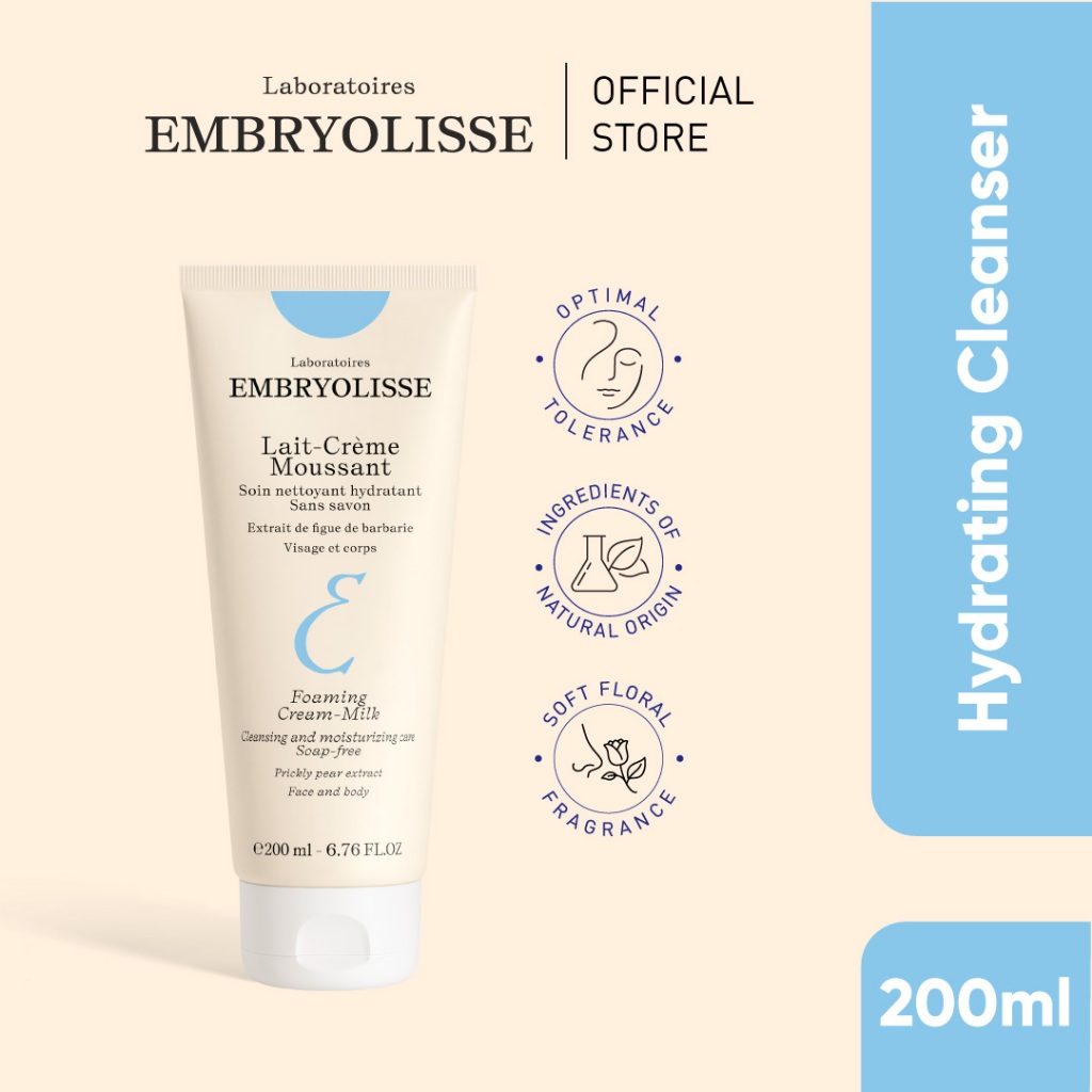 EMBRYOLISSE Foaming Cream-Milk Cleanser (200ml) | Shopee Malaysia