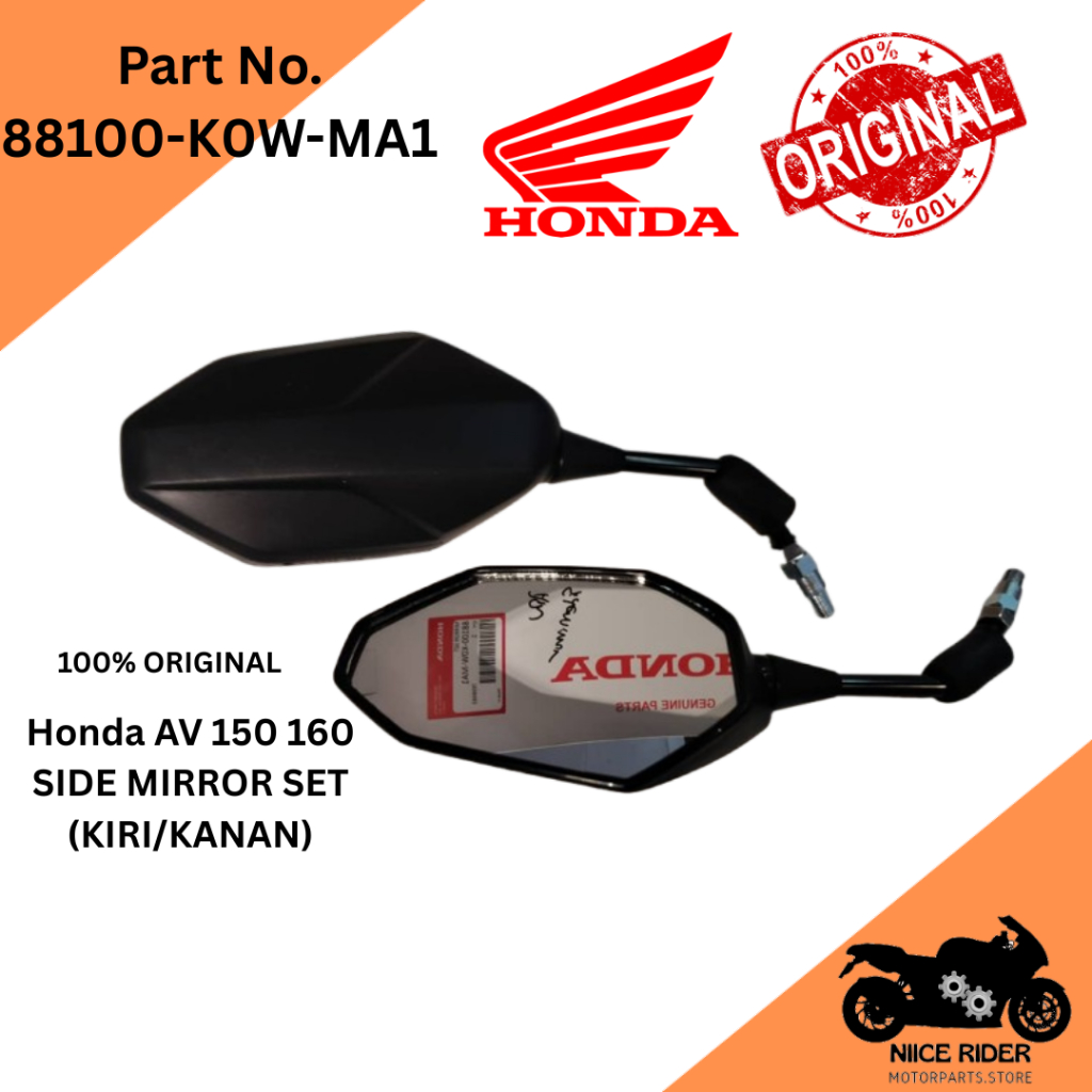 Honda ADV 150 160 side mirror set cermin sisi 100% original 88100-K0W ...